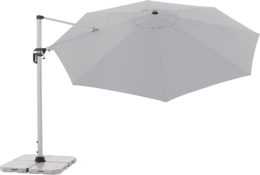 Doppler ACTIVE 370 cm - výkyvný zahradní slunečník s boční tyčí - Rozbalené zboží (S324)