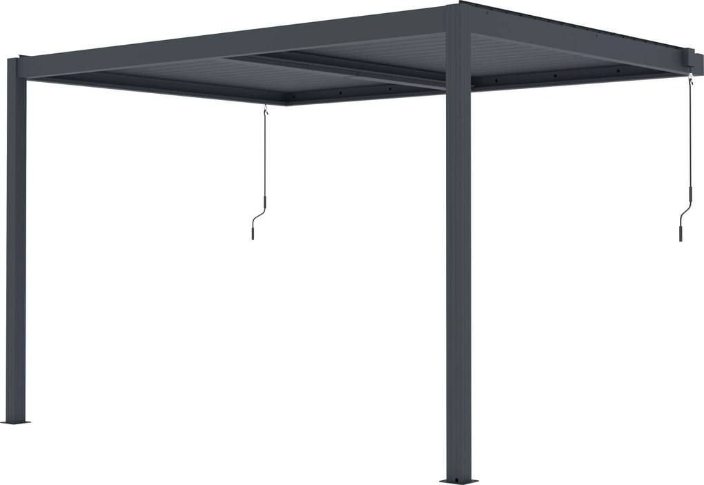 Bioklimatická pergola G21 Trenton 4x3 m, antracitová hliníková