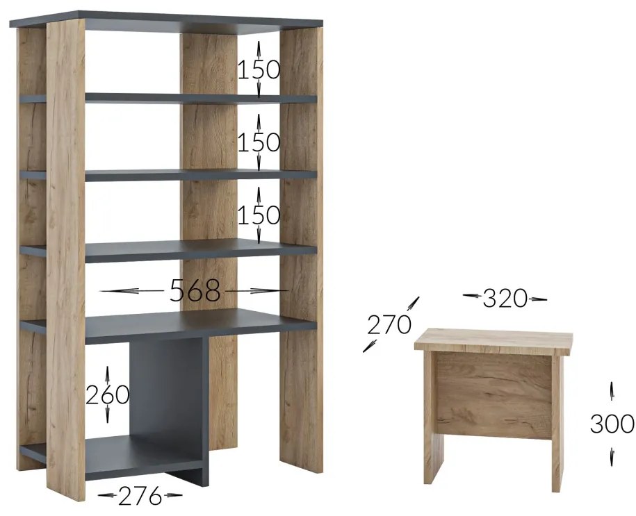 Casarredo Botník BRADLEY wenge/bílý lesk