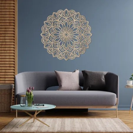 Dřevěná mandala Harmonie – Elegantní dekorace na zeď | SENTOP HDF0252