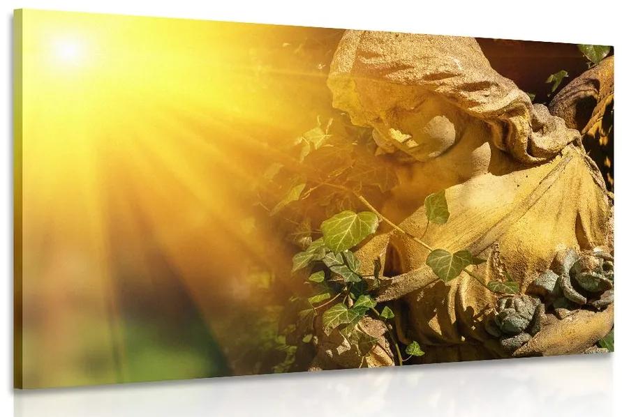 Obraz anděl s paprsky slunce Varianta: 120x80