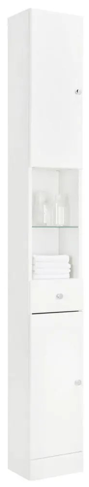 XXXLutz VYSOKÁ SKŘÍŇ, bílá, 25/185.5/20 cm Xora - Koupelnové skříňky vysoké
