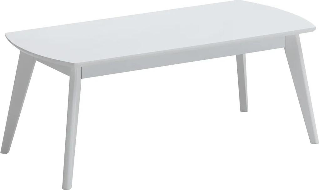 Konferenční stolek 105x50 cm v bílé barvě KN947