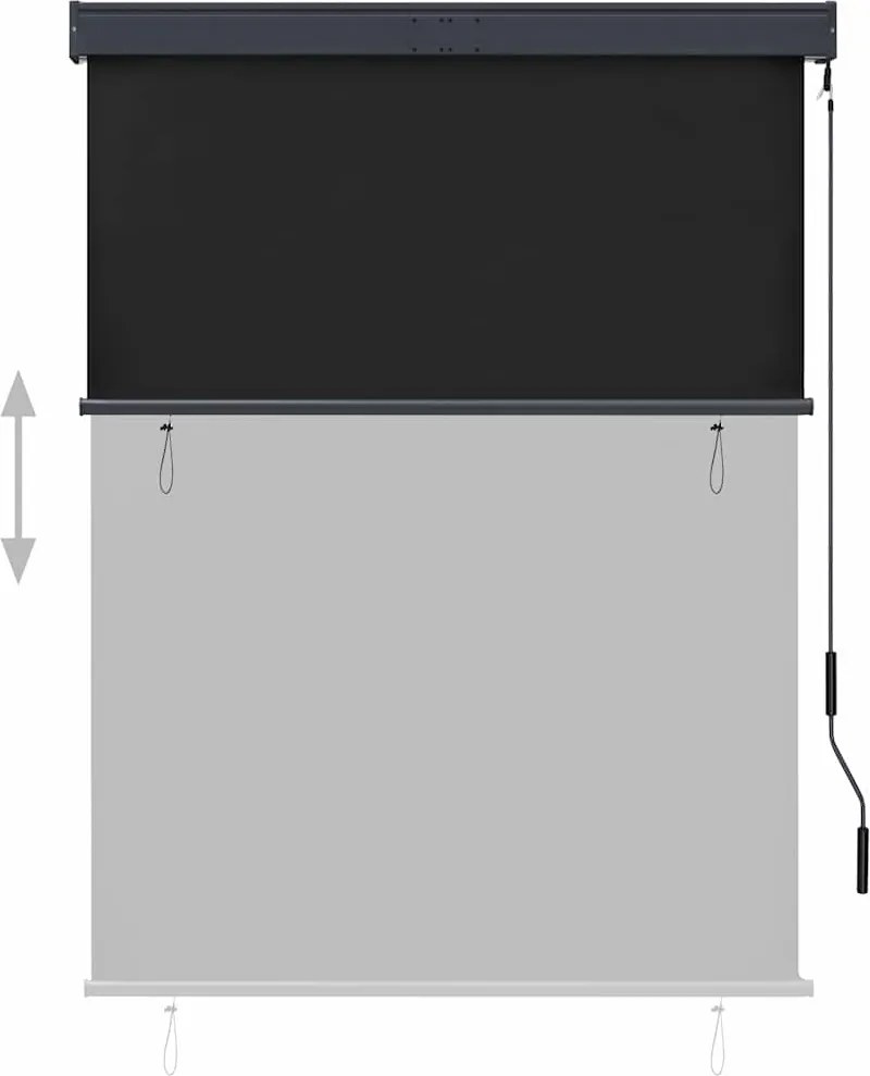 Venkovní roleta 120 x 250 cm antracitová 145964