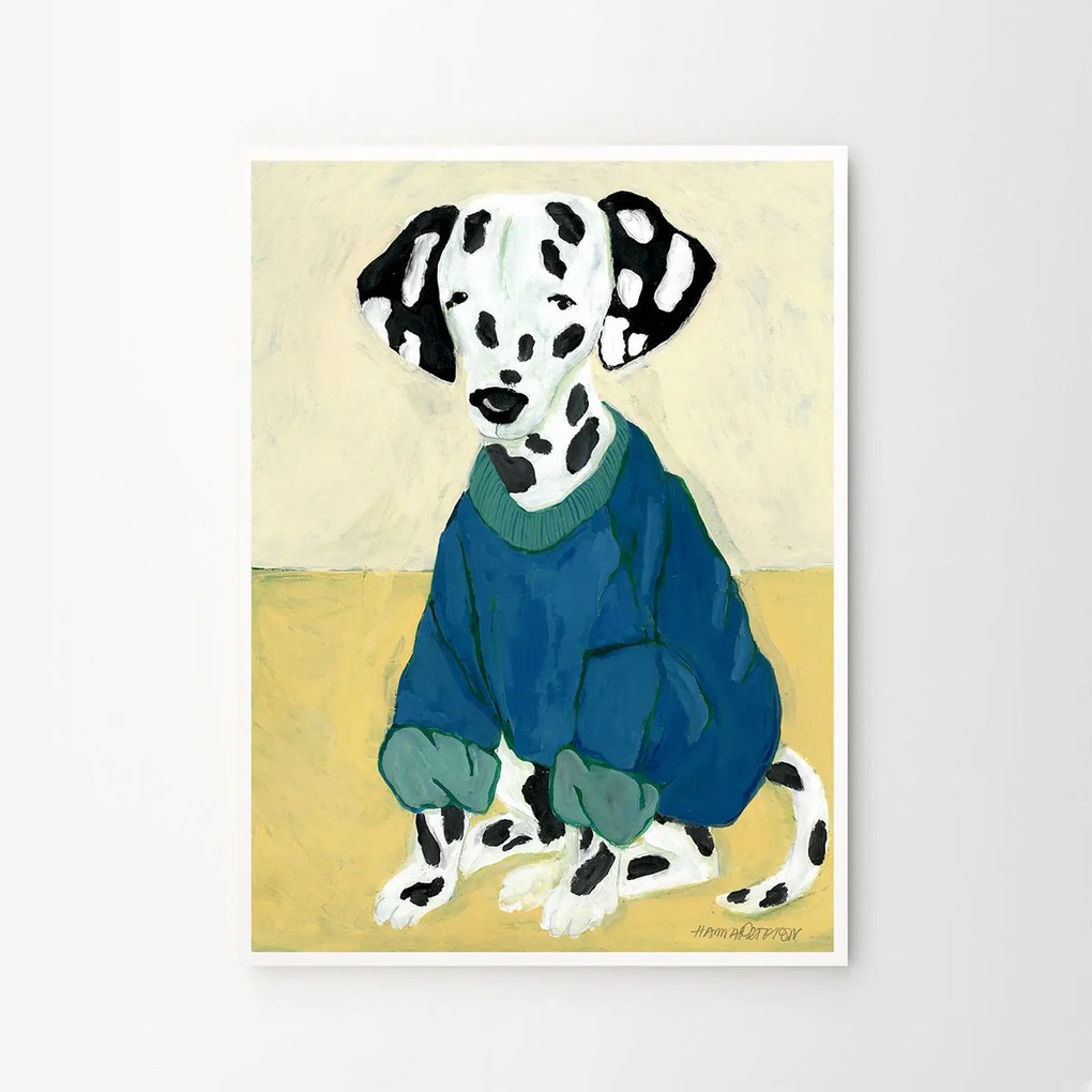 The Poster Club Plakát Dalmatian in Sweatshirt by Hanna Peterson 70x100 cm