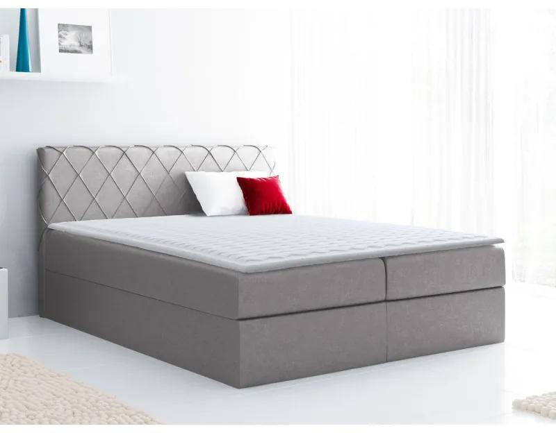 Kontinentální postel Narcyn, Rozměr postele: 140 x 200 cm, Barva:: Velluto 10