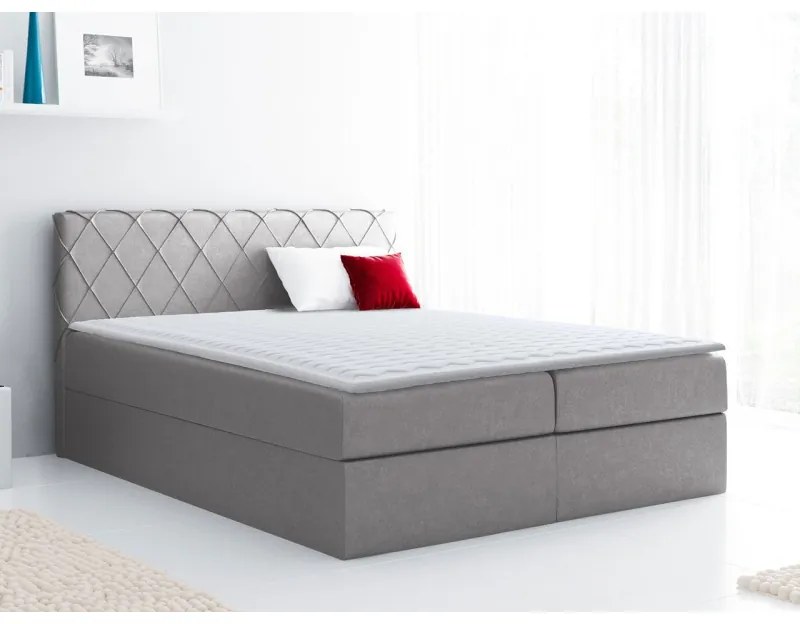 Kontinentální postel Narcyn, Rozměr postele: 180 x 200 cm, Barva:: Velluto 10