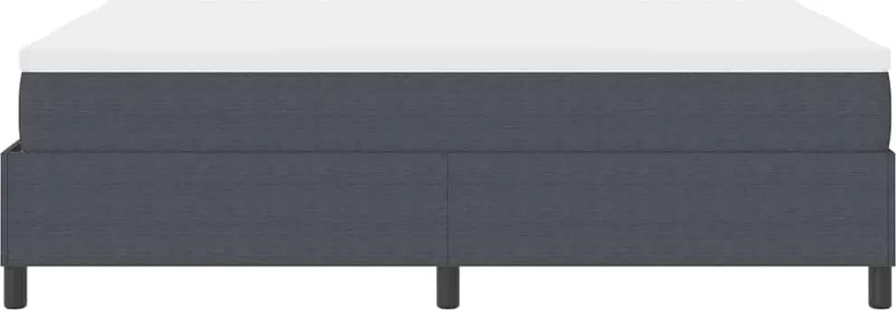 Postel s boxspringem Tmavě šedá a bílá 140 x 200 cm 3337468
