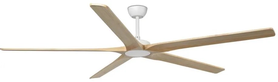 FARO Barcelona FARO 34191WT - Stropní ventilátor BIGWOOD XL borovice/bílá pr. 200 cm WT + DO 34191WT