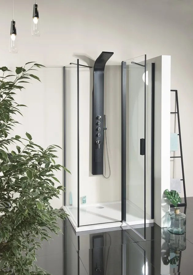 Polysan Polysan, Zoom Line Black obdélníková sprchová zástěna 1100x900mm L/P varianta, ZL1311BZL3290B