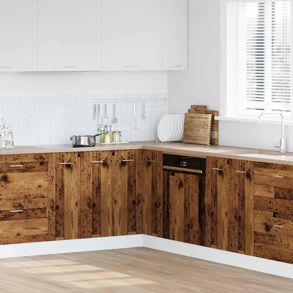 Kuchyňská Skříňka Old Wood 75,5X75,5X81,5 Cm Kompozitní Dřevo Staré Dřevo
