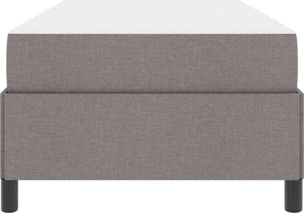 Postel s boxspringem Taupe 100 x 200 cm textil 3398840