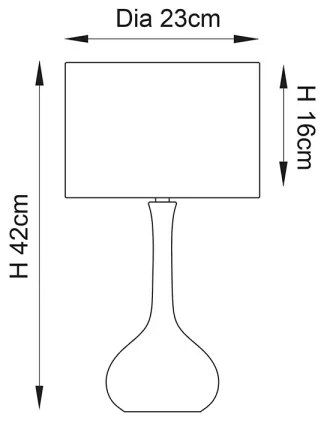 Endon 61192 -Stmívatelná stolní lampa PICCADILLY 1xE14/40W/230V matný chrom/šedá