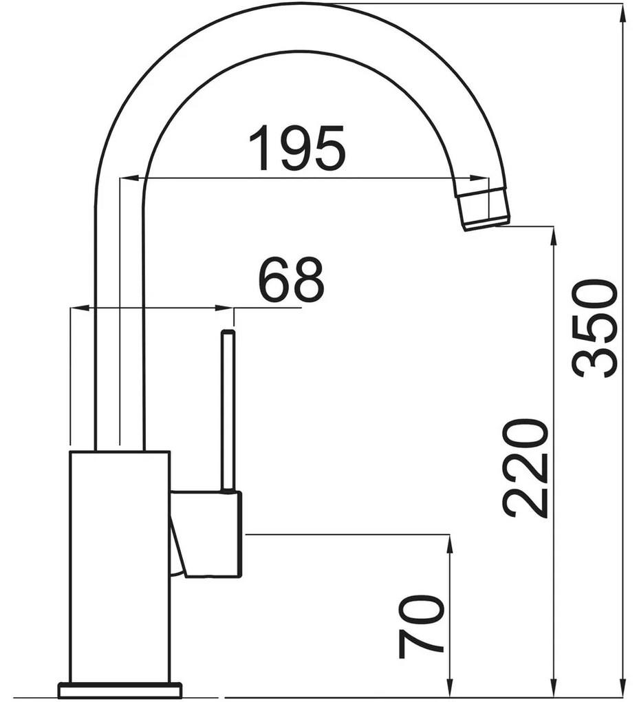 Set Sinks BAR 380 V matný + baterie Sinks VITALIA chrom