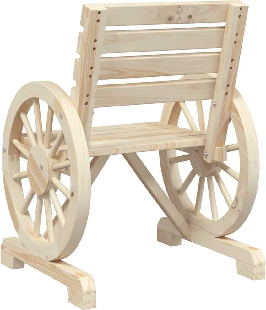Zahradní křesla 4 ks masivní jedlové dřevo 3207127