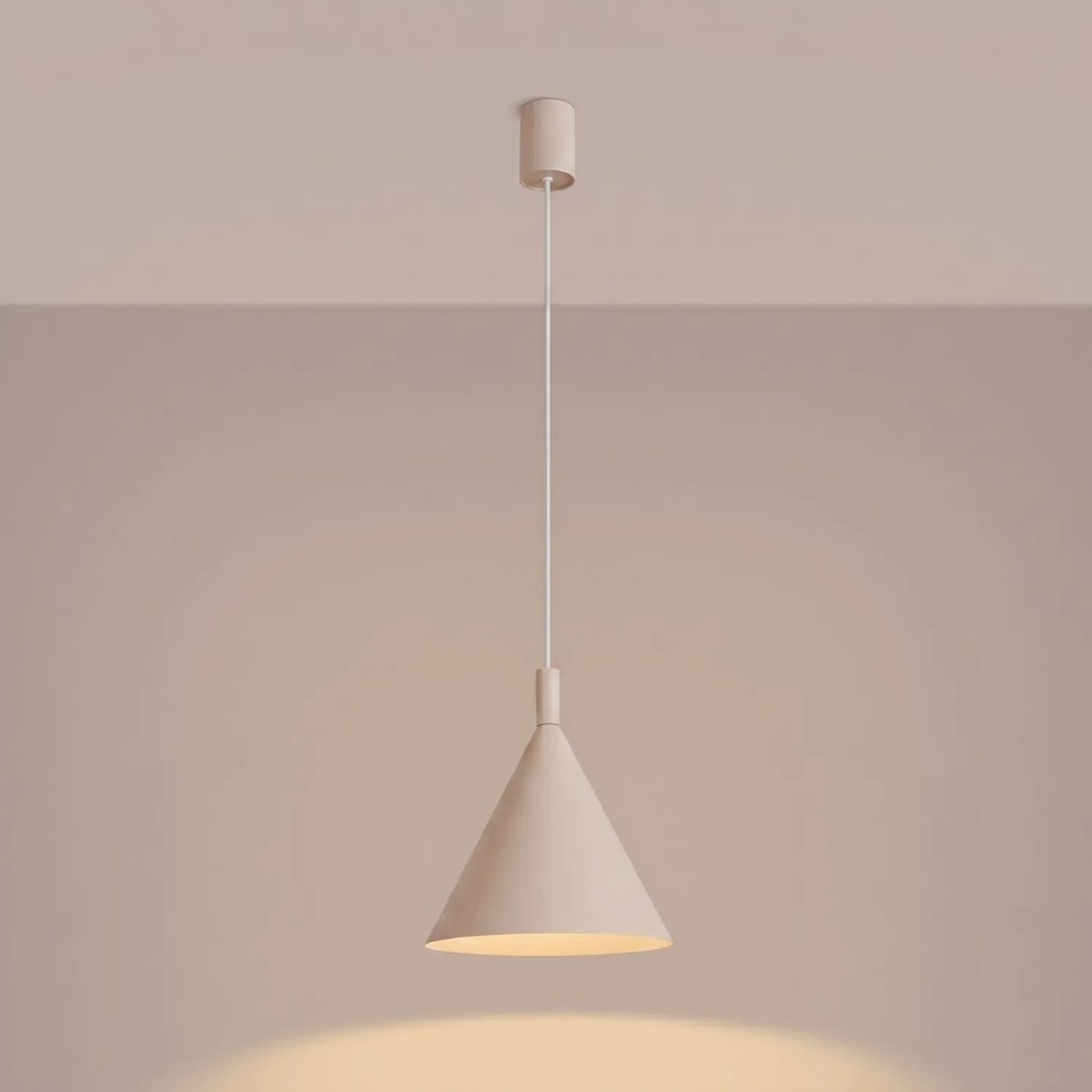 Sollux Lighting Závěsné svítidlo NOX 25 béžové