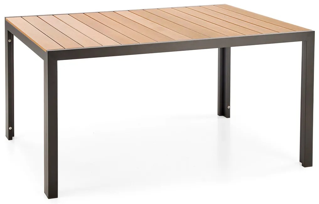 Zahradní stůl Fierro 150 cm hnědý/černý