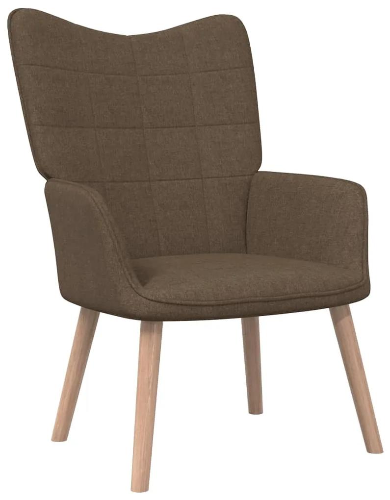 327922 vidaXL Relaxační židle hnědá textil