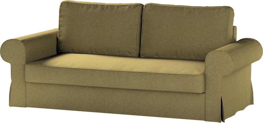 Potah na pohovku IKEA Backabro, 3-místná, rozkládací barva zelená látka pletený vzor