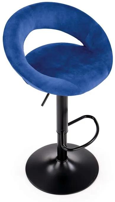 HALMAR H102 barová židle tmavě modrá