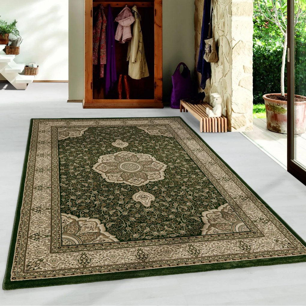 Ayyildiz, Kusový koberec Kashmir 2601 green, 120x170, zelená, obývací pokoj