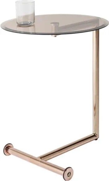 Odkládací stolek Kare Design Easy Living Copper, ⌀ 46 cm