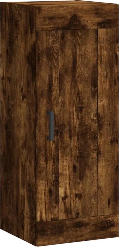 vidaXL Nástěnná skříňka 34,5 x 34 x 90 cm kompozitní dřevo [830505] Barva: hnědý dub