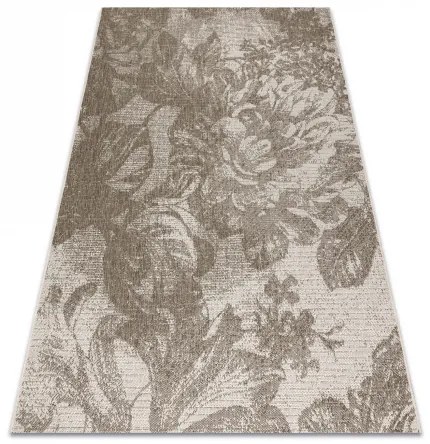 KOBEREC SIZAL FLOORLUX 20491 KVĚTINY šampaňské / taupe
