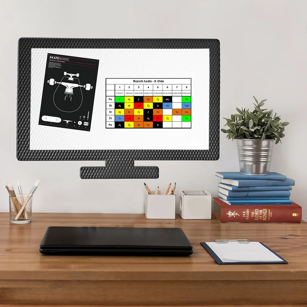 Vylen Nástěnka MONITOR Monitor -  S bílým rámem