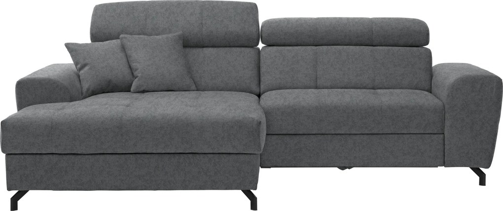XXXLutz ROHOVÁ SEDAČKA, textil, šedá Carryhome - Sedací soupravy - 000812004406