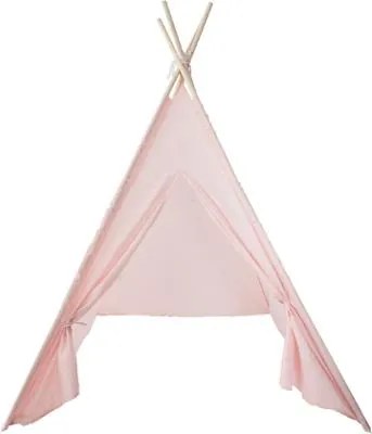 Atmosphera for Kids Dětský stan teepee s fosforeskujícími hvězdami růžový