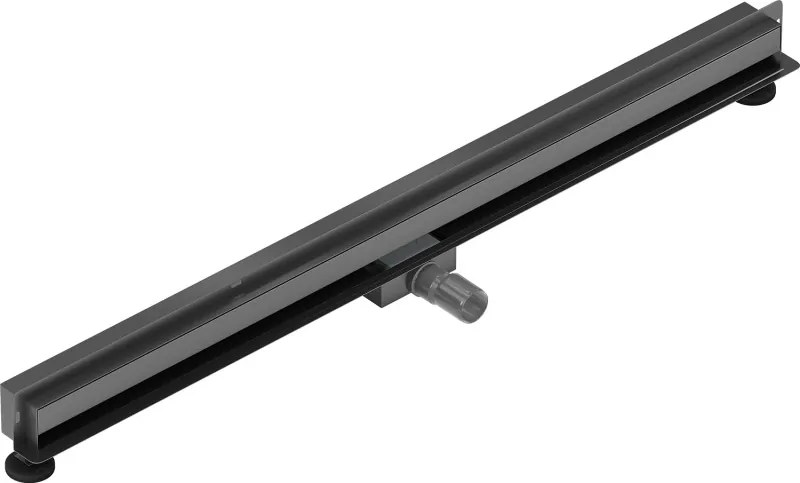 Mexen Flat Wall liniový odtok stěnový 2v1 120 cm, kartáčovaný gun gray - 1E30120