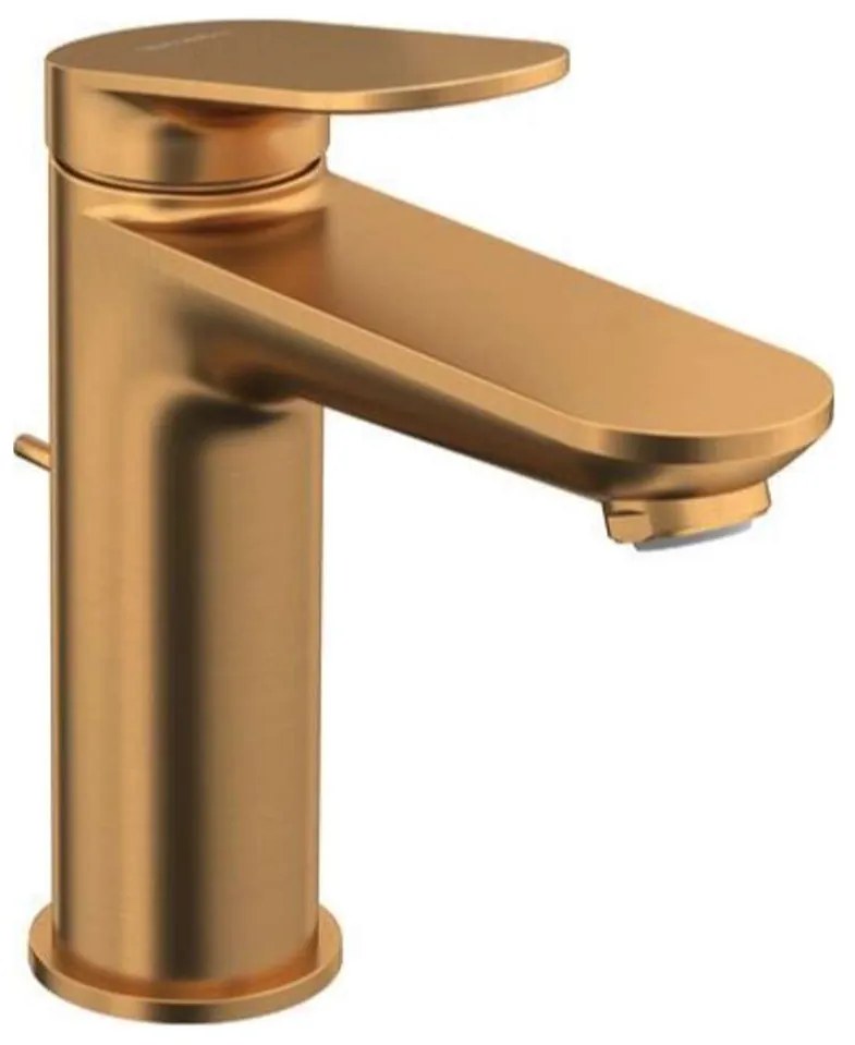 Duravit Wave - Umyvadlová baterie s výpustí, kartáčovaný bronz WA1020001004
