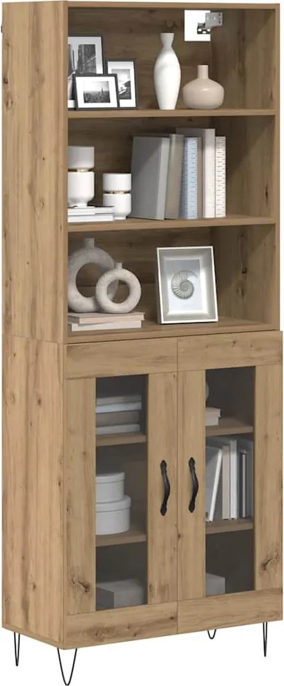 Vysoký bufet 2 ks Artisanový dub 69,5 x 34 x 180 cm 3403172