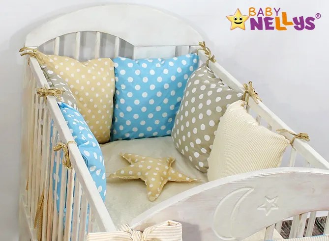 Baby Nellys Mantinel Be Love Lux polštářkový s povlečením vzor č. 1 Velikost povlečení: 120x90