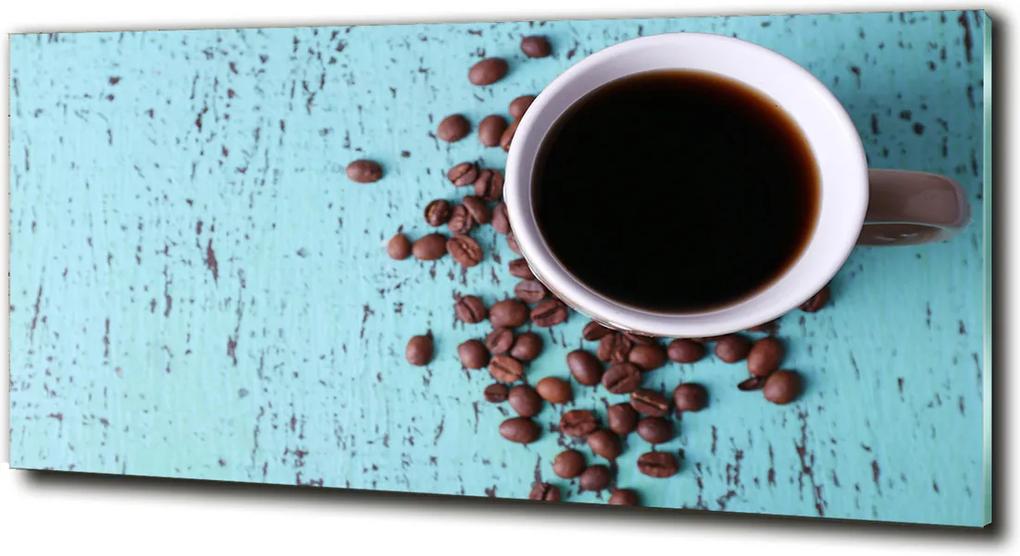 Foto obraz sklo tvrzené Černá káva