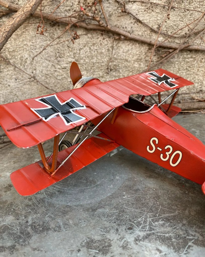Kovový model letadlo Red Baron