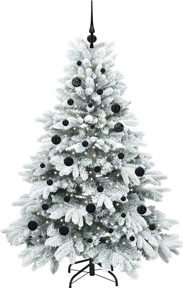Umělý vánoční stromeček s 150 LED diodami Bílá 150 cm PE a PVC 3397602