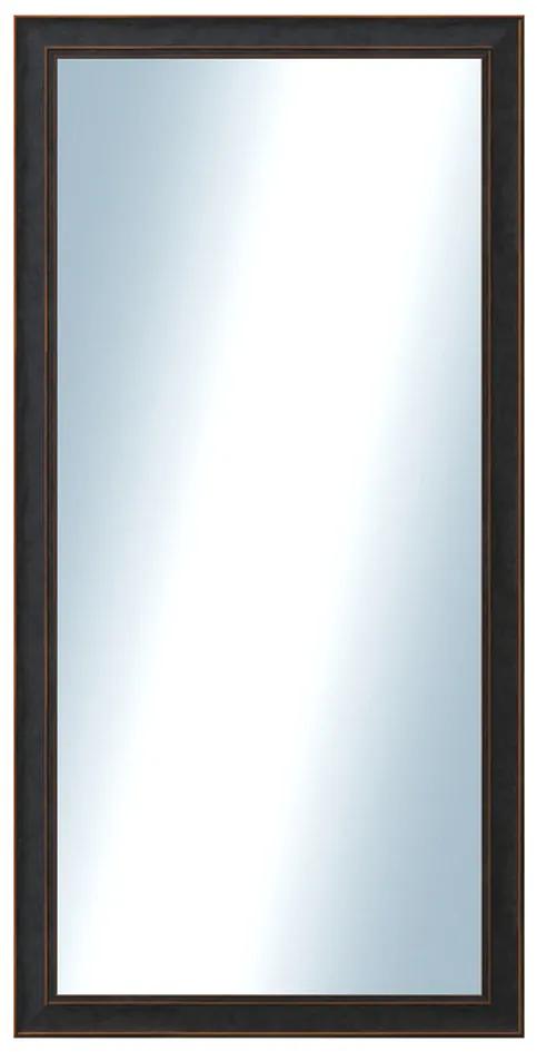 DANTIK - Zarámované zrcadlo - rozměr s rámem cca 50x100 cm z lišty ANDRÉ velká černá (3154)
