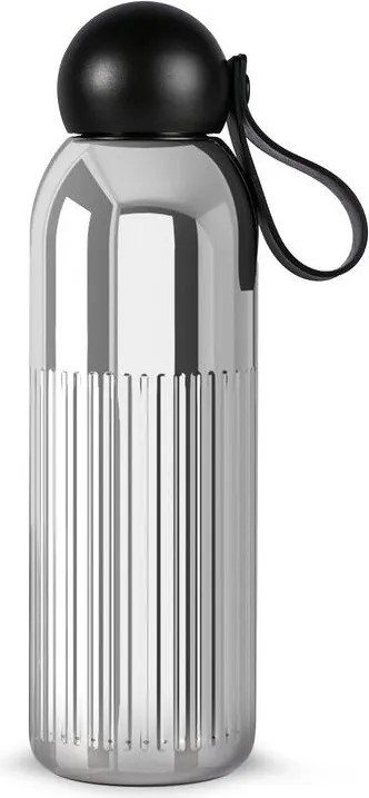 Termoláhev s brčkem z nerezové oceli ve stříbrné barvě 500 ml Tekla – Sagaform