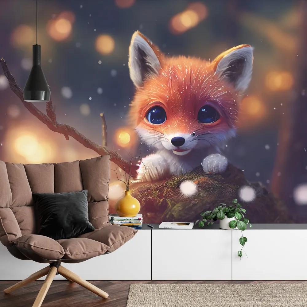 Fototapeta Red Fox Cub In The Snow Hladký vinyl 360x240