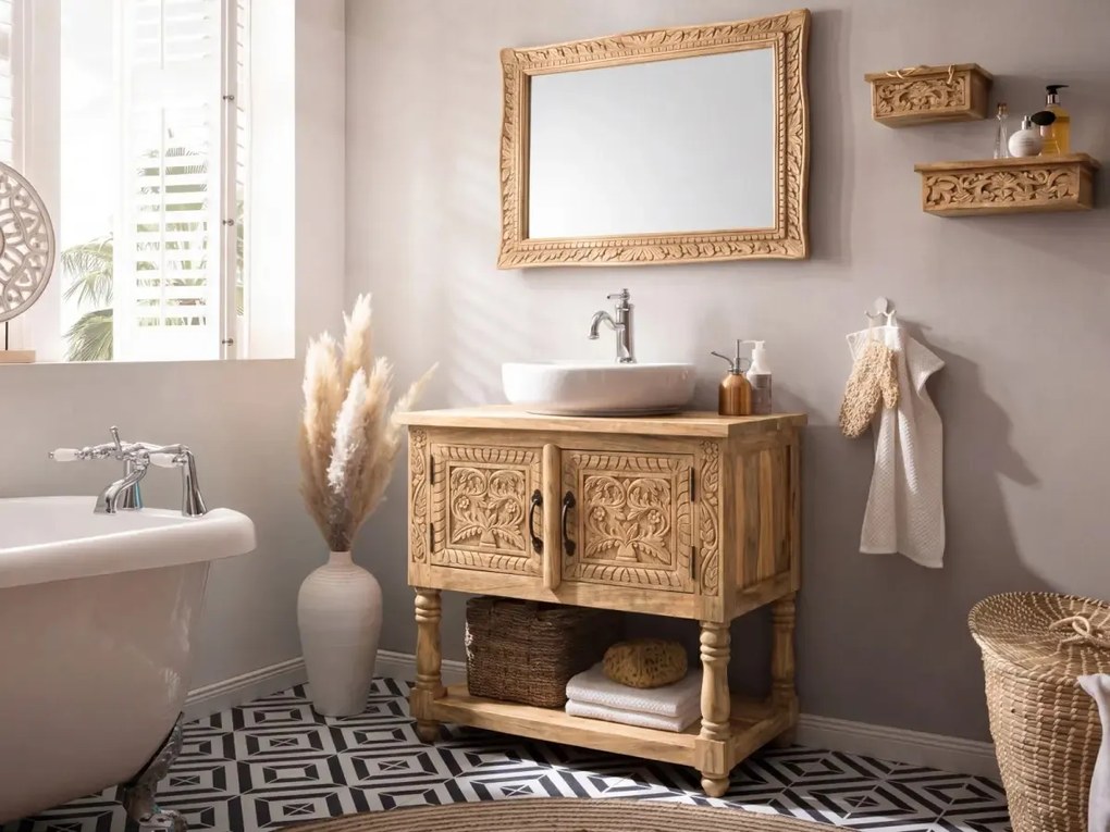 furniture-nabytek.cz - Skříňka pod umyvadlo Santa Cruz přírodní