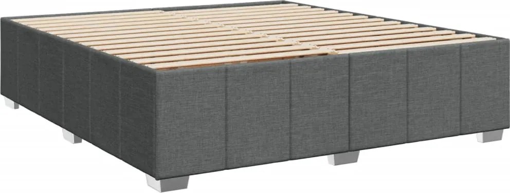 Rám postele bez matrace tmavě šedý 180 x 200 cm textil 3284854