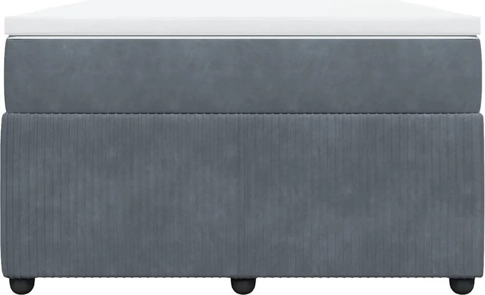 Box spring postel s matrací tmavě šedý 120x190 cm samet 3285627
