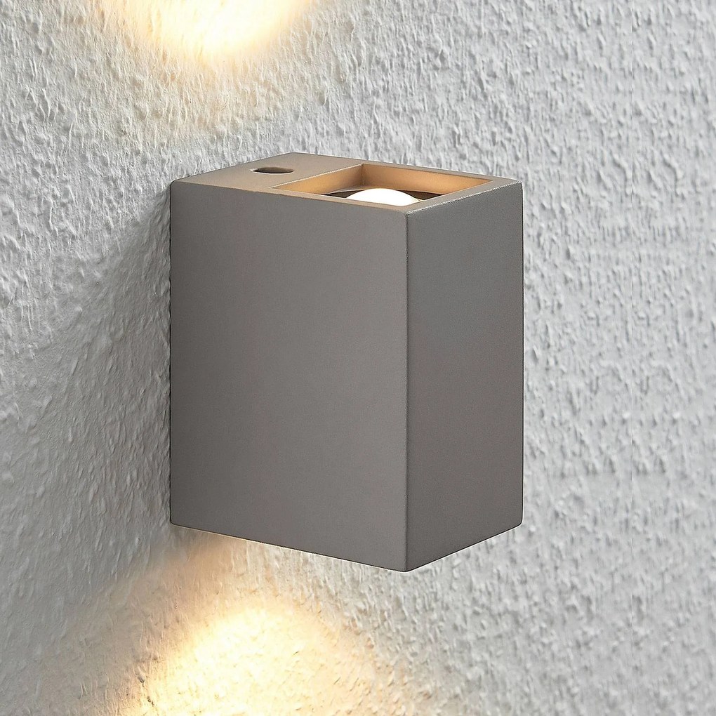 Nástěnné LED Cataleya beton Up&Down 7×12 cm