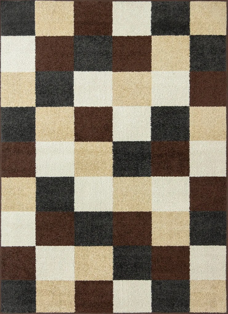 Oriental Weavers, Kusový koberec Lotto 923 FM7 X, 67x120, hnědá, chodba / předsíň