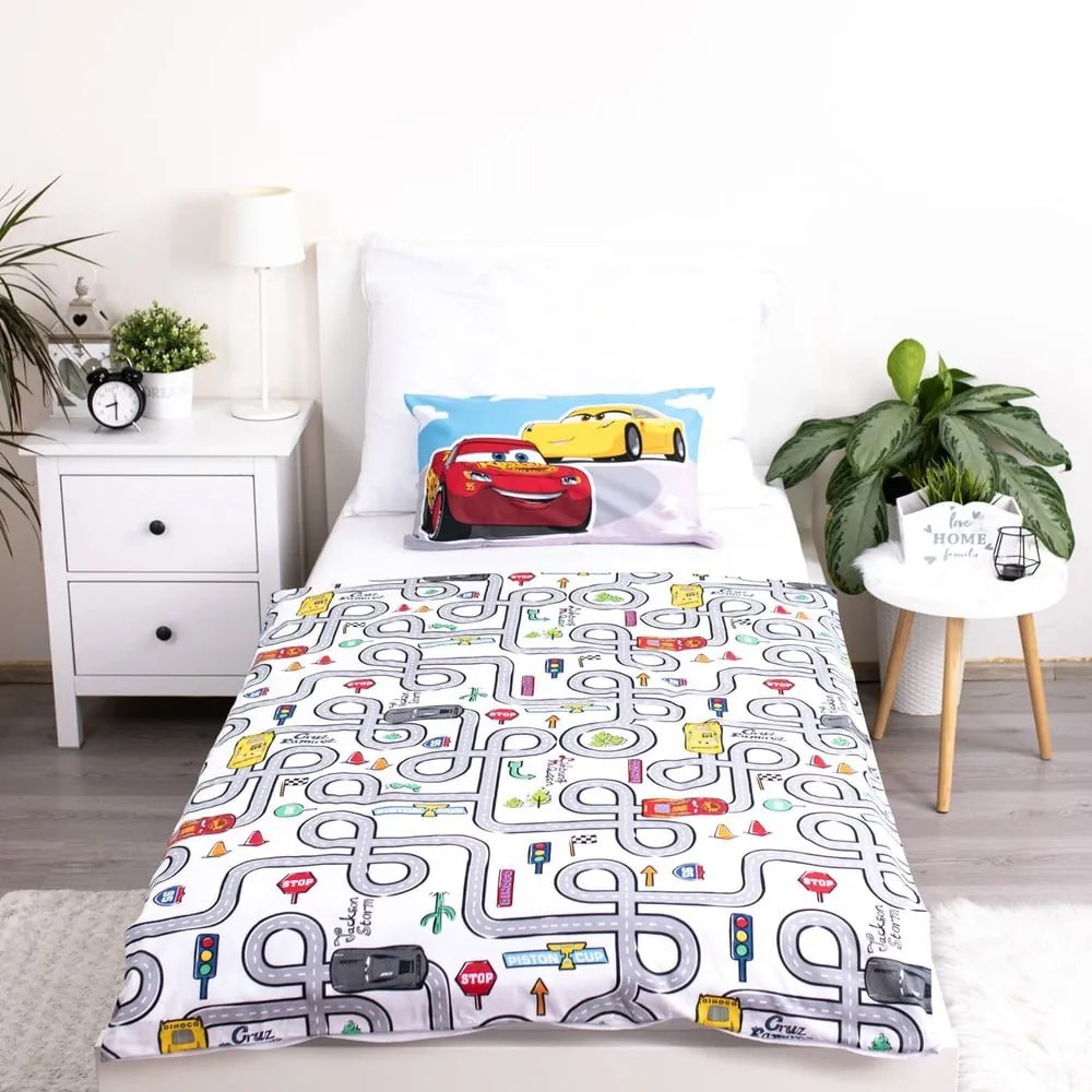 Bavlněné dětské povlečení do postýlky 100x135 cm Cars – Jerry Fabrics