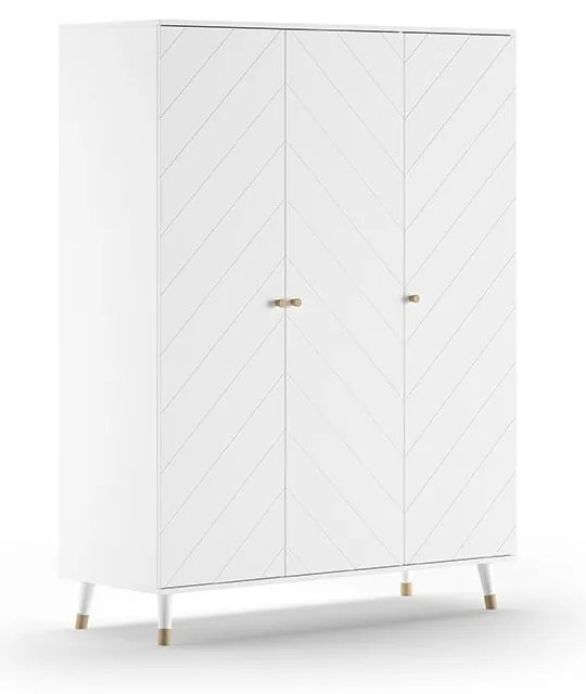 Bílá dětská šatní skříň 150x200 cm BILLY – Vipack