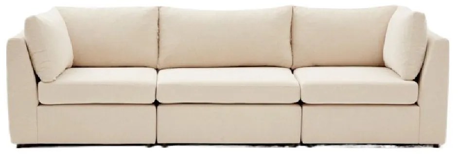 Hanah Home Třímístná pohovka MOTTONA krémová 270 cm