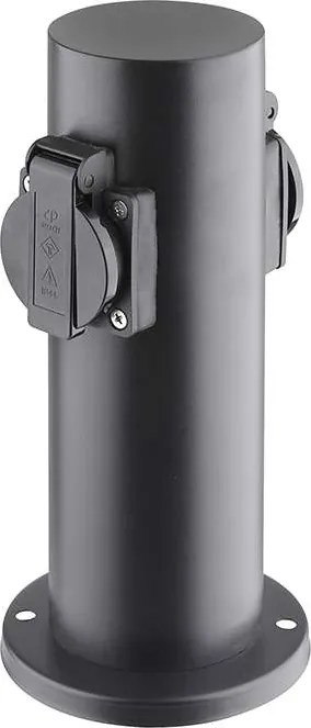 Zahradní sloupek 230V 2Z - PG10, černá